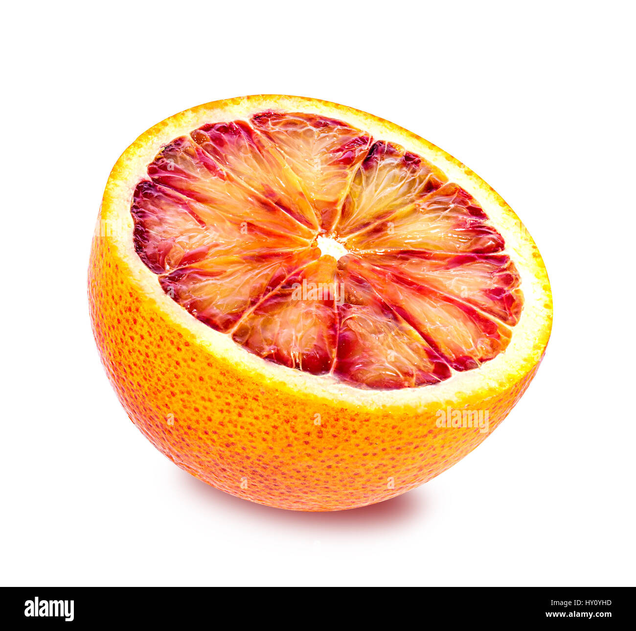Red orange fruit isolated on white background Stock Photo - Alamy
