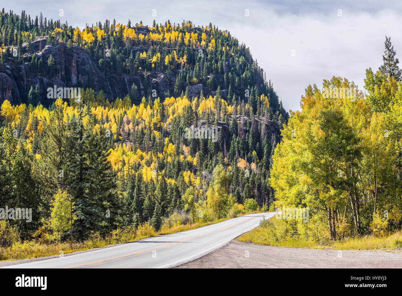 Colorado fall colors highway hi-res stock photography and images - Alamy
