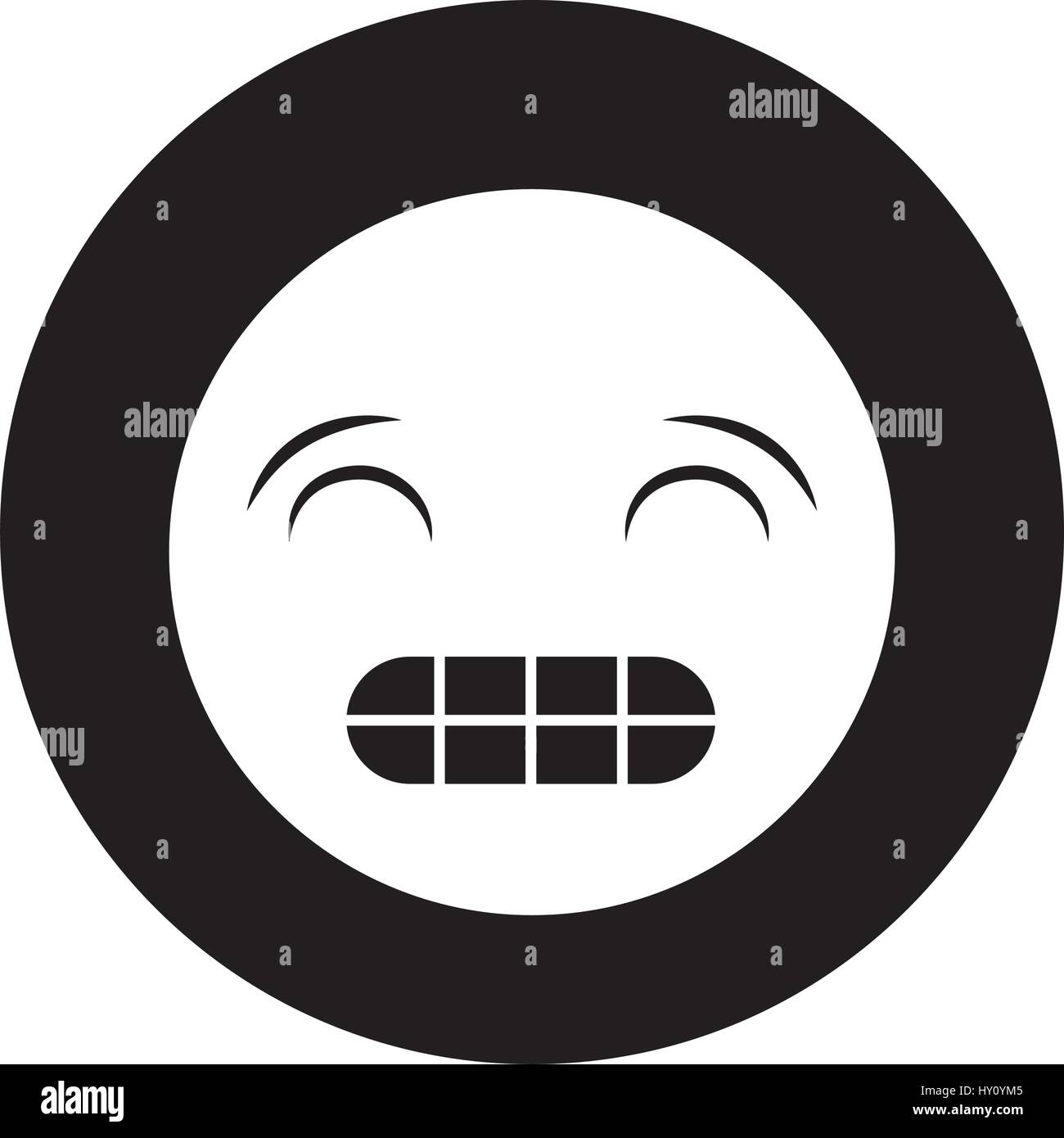 comic face emoticon isolated icon vector illustration design Stock ...