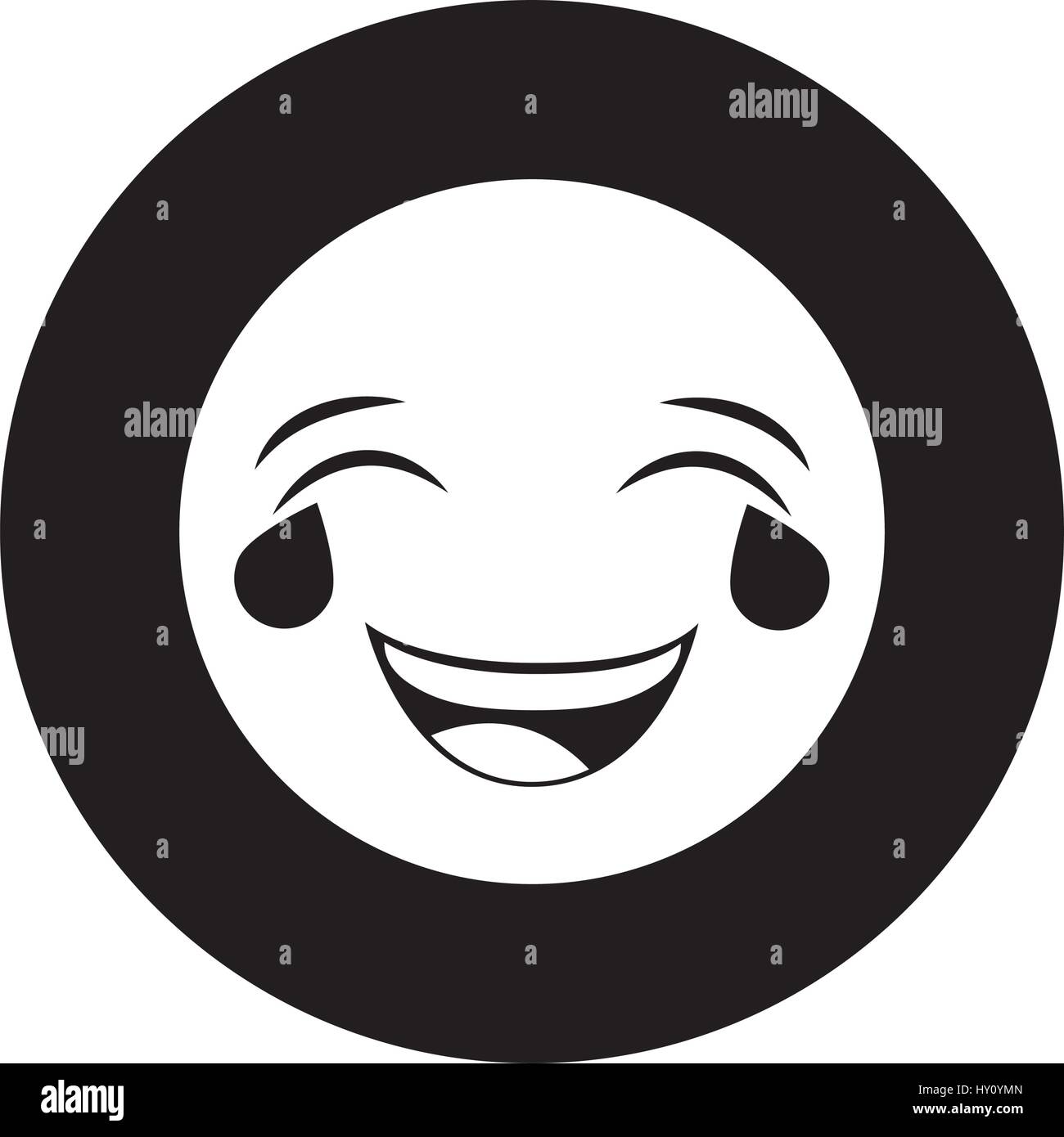 comic face emoticon isolated icon vector illustration design Stock ...