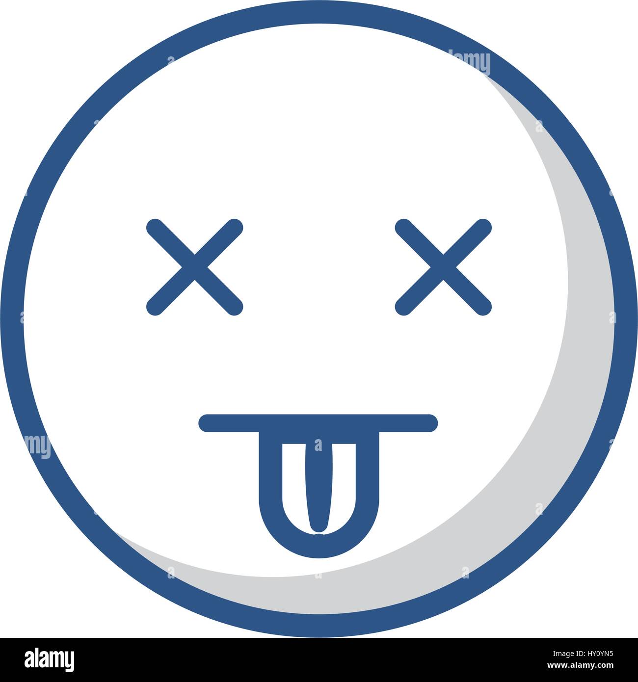 comic face emoticon isolated icon vector illustration design Stock ...