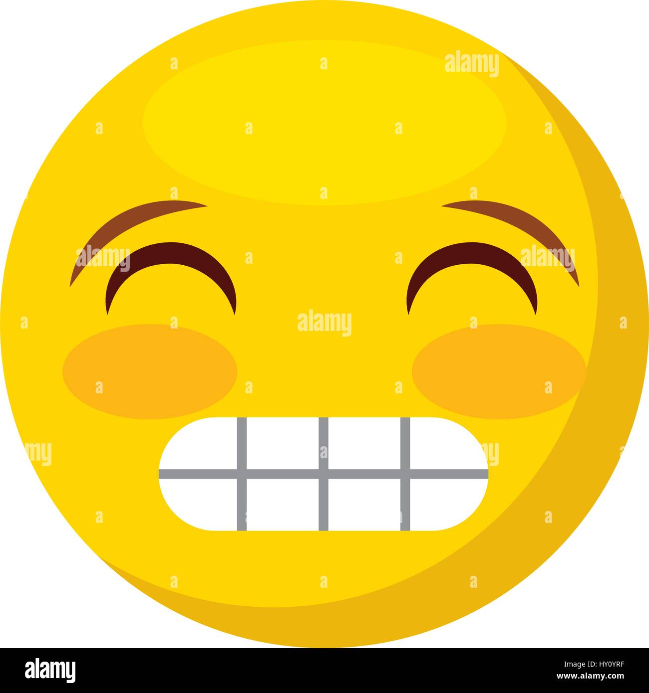 comic face emoticon isolated icon vector illustration design Stock ...