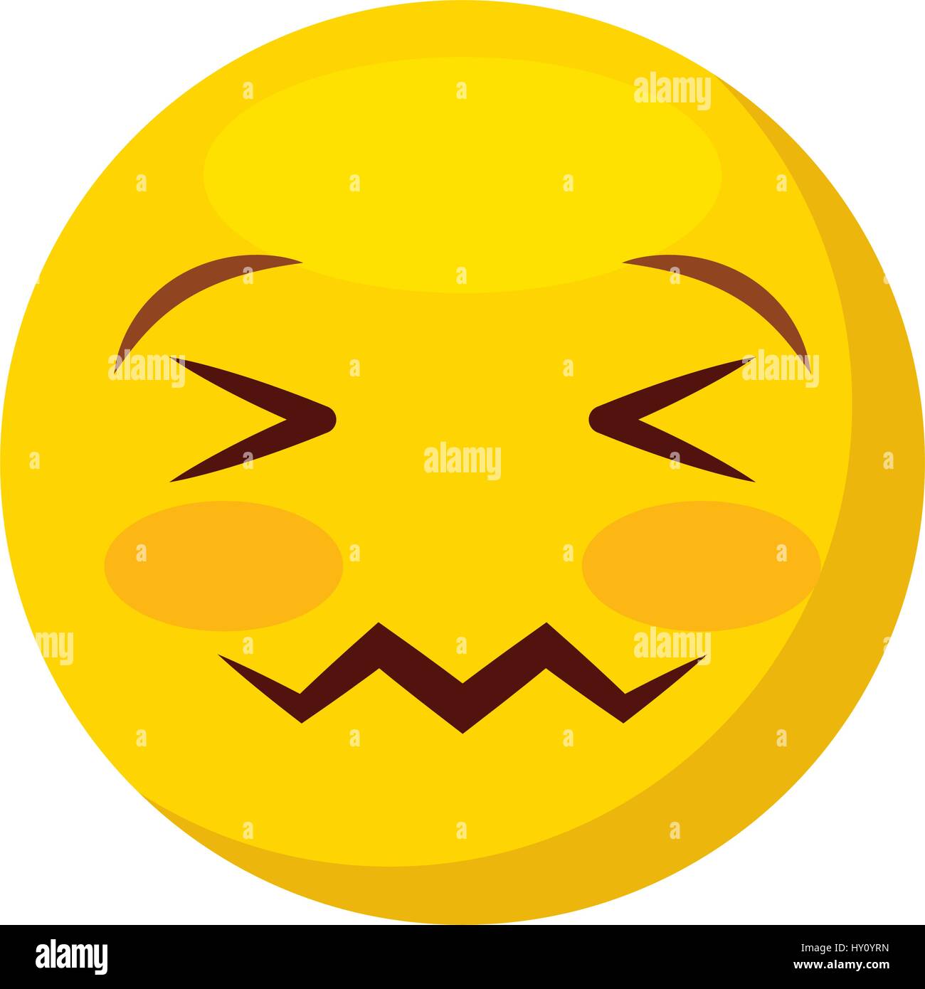 comic face emoticon isolated icon vector illustration design Stock ...