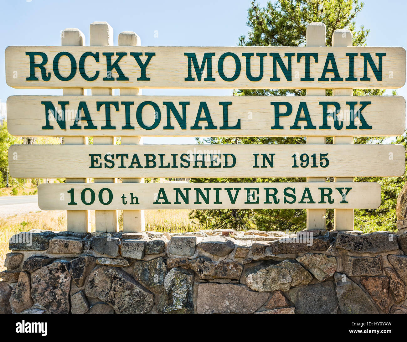 Rocky Mountain National Park Sign