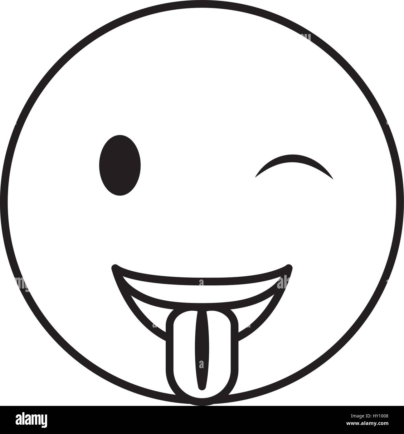 comic face emoticon isolated icon vector illustration design Stock ...