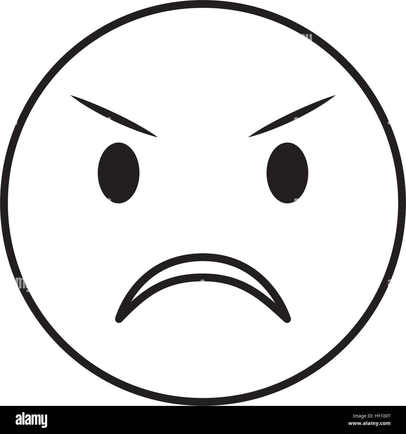 comic face emoticon isolated icon Stock Vector Image & Art - Alamy