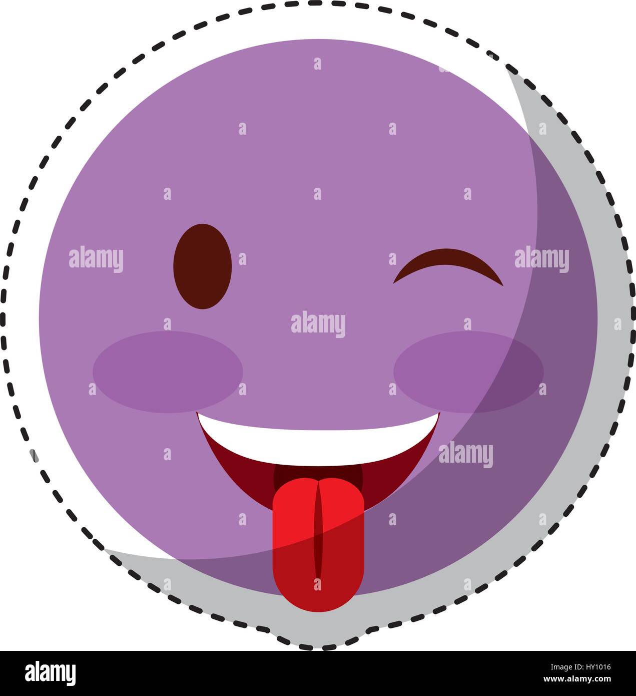 comic face emoticon isolated icon Stock Vector Image & Art - Alamy