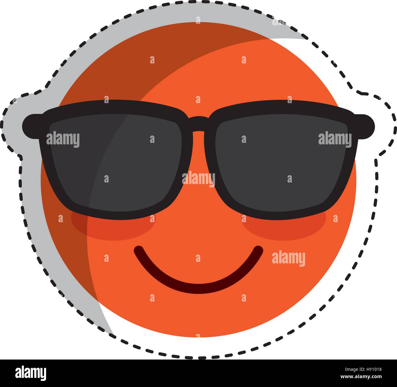 comic face emoticon isolated icon Stock Vector Image & Art - Alamy