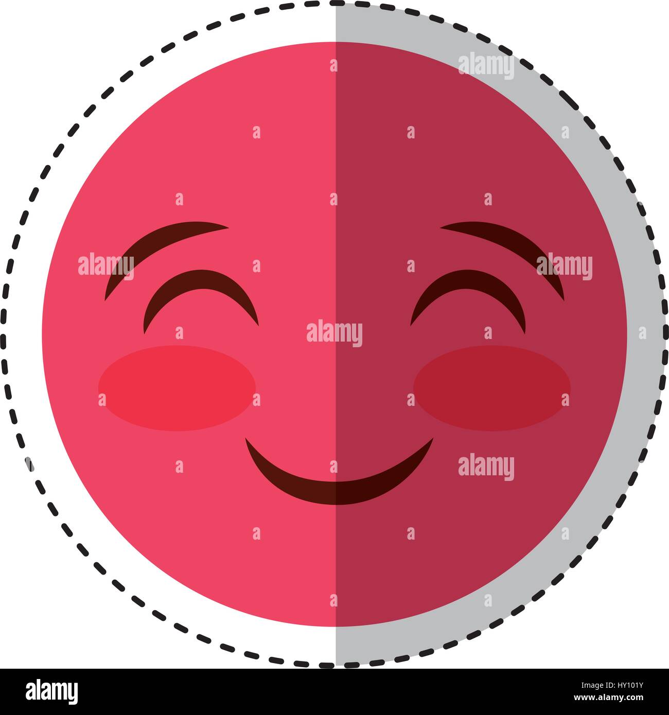 comic face emoticon isolated icon Stock Vector Image & Art - Alamy