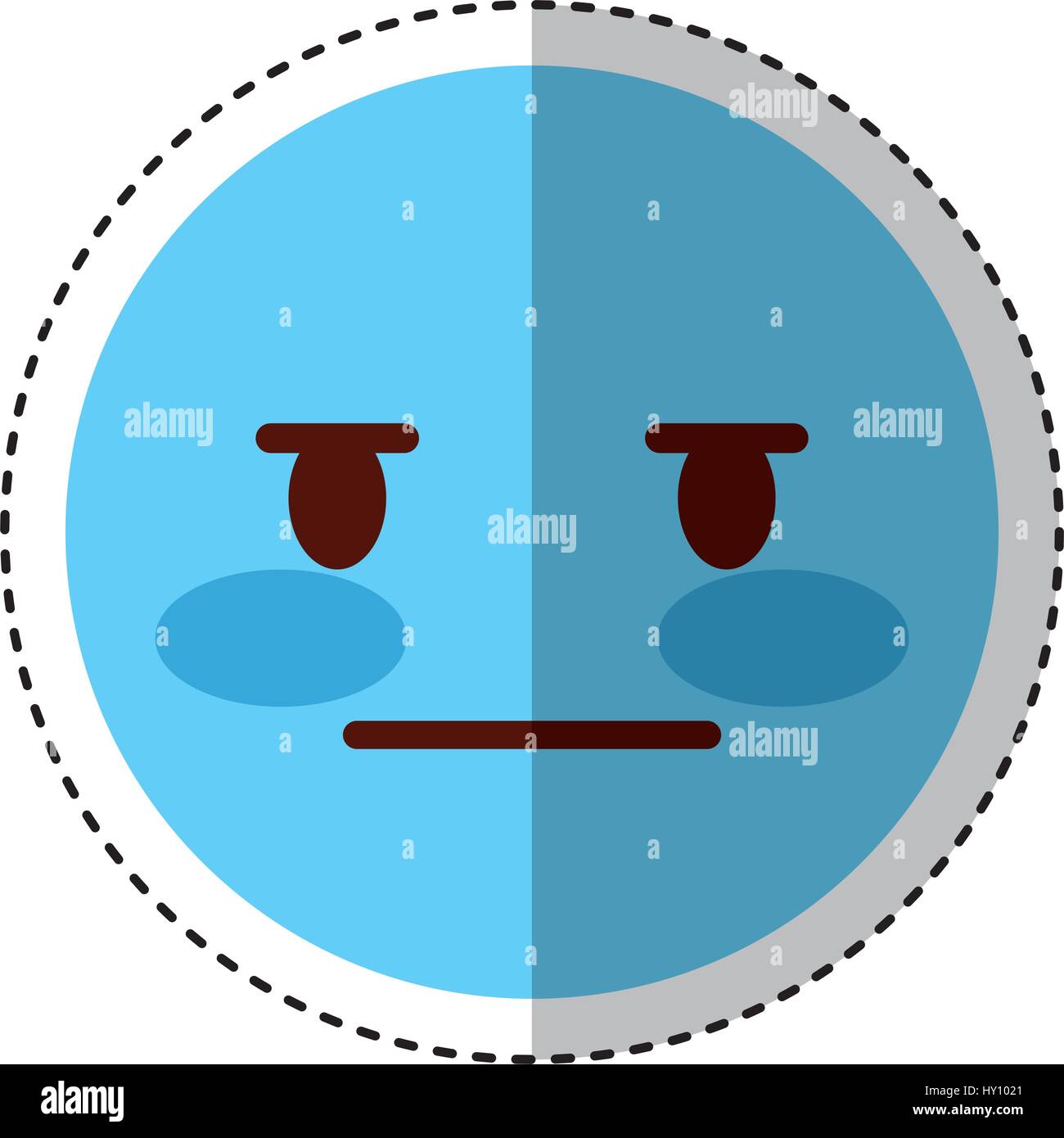 comic face emoticon isolated icon Stock Vector Image & Art - Alamy