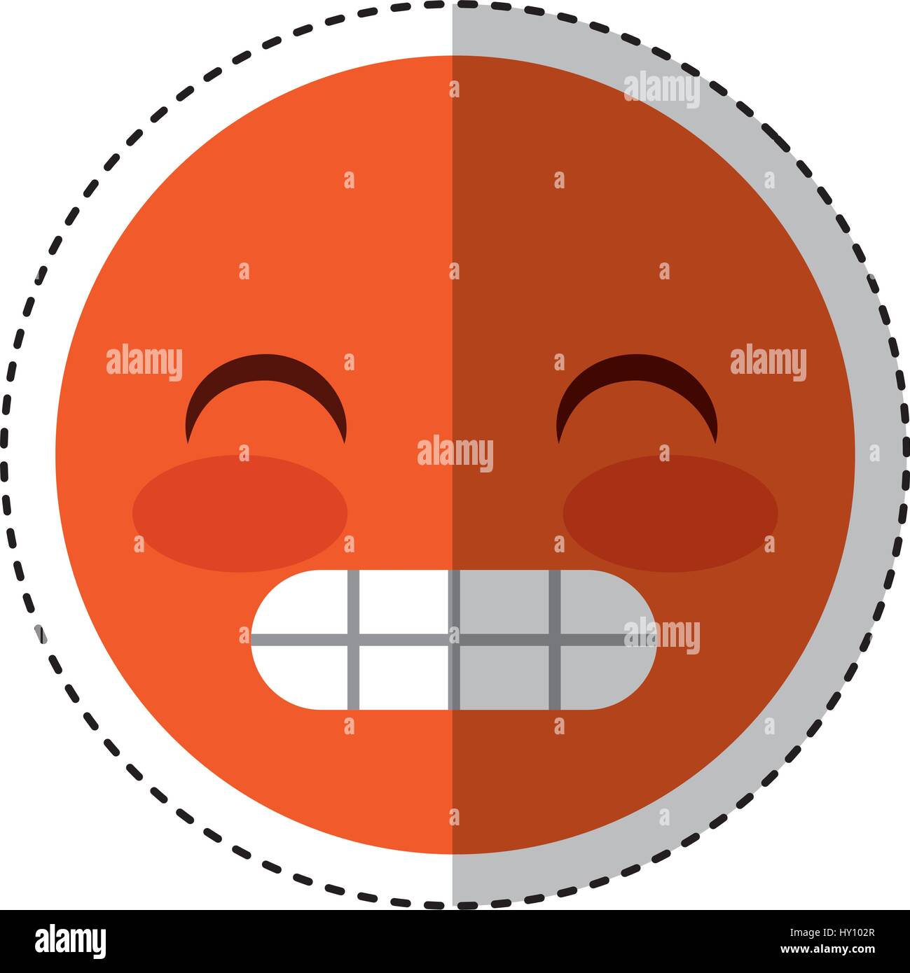 comic face emoticon isolated icon Stock Vector Image & Art - Alamy