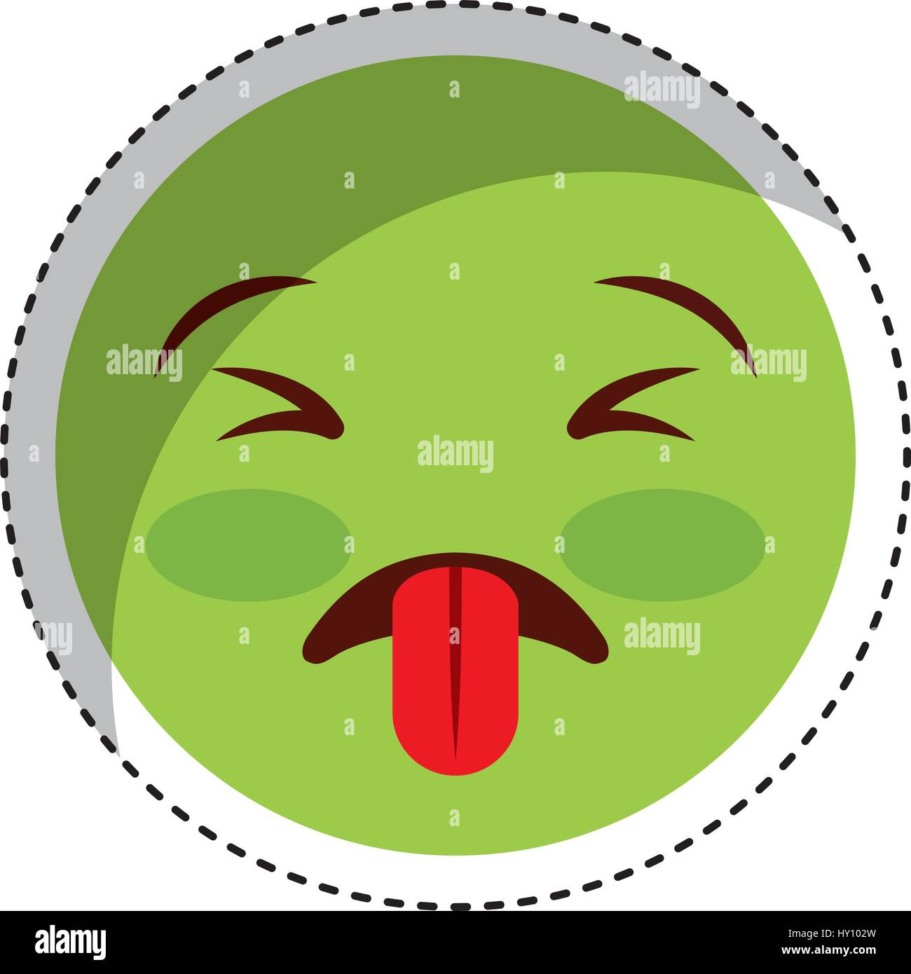 comic face emoticon isolated icon Stock Vector Image & Art - Alamy