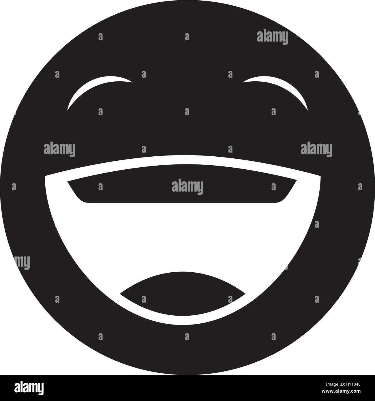 comic face emoticon isolated icon Stock Vector Image & Art - Alamy
