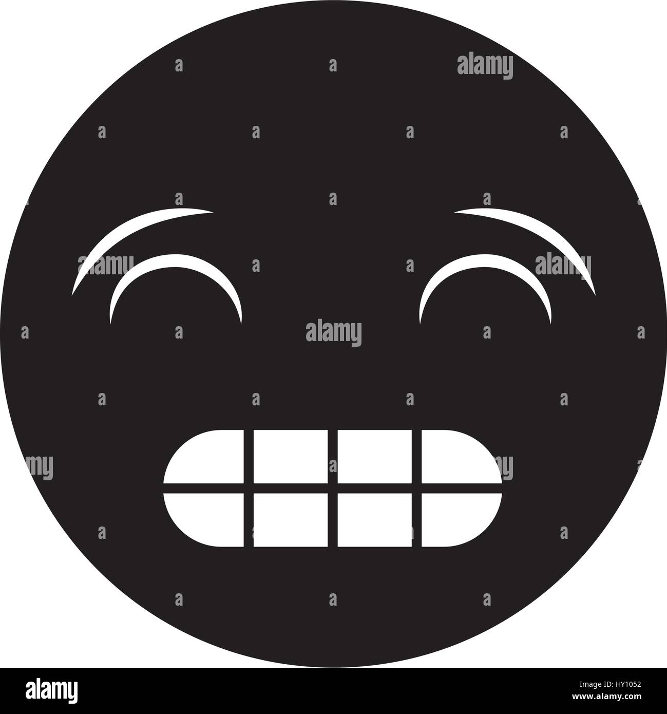 comic face emoticon isolated icon Stock Vector Image & Art - Alamy