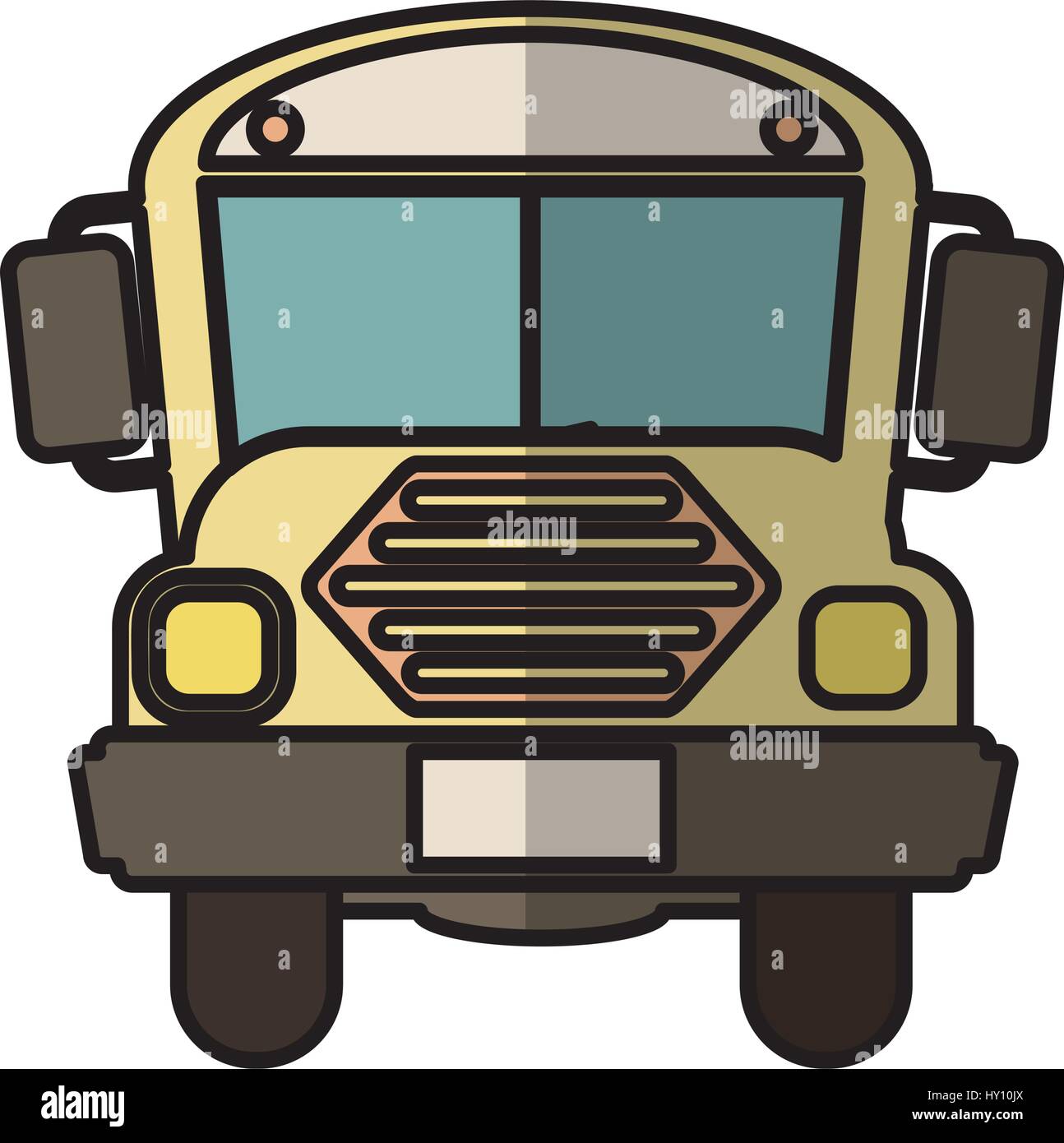 bus school isolated icon Stock Vector Image & Art - Alamy