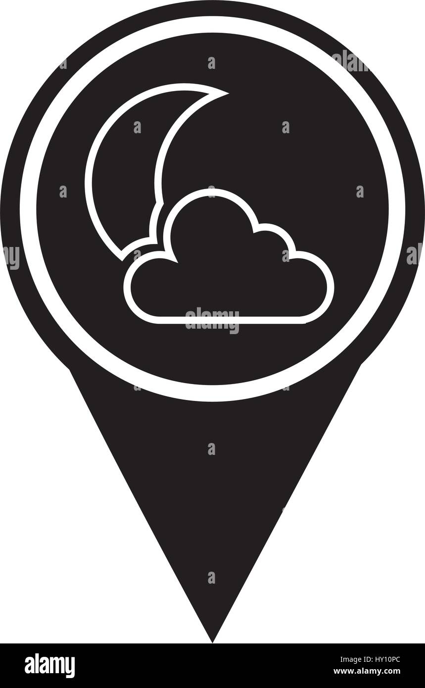 pin location with weather symbol Stock Vector Image & Art - Alamy