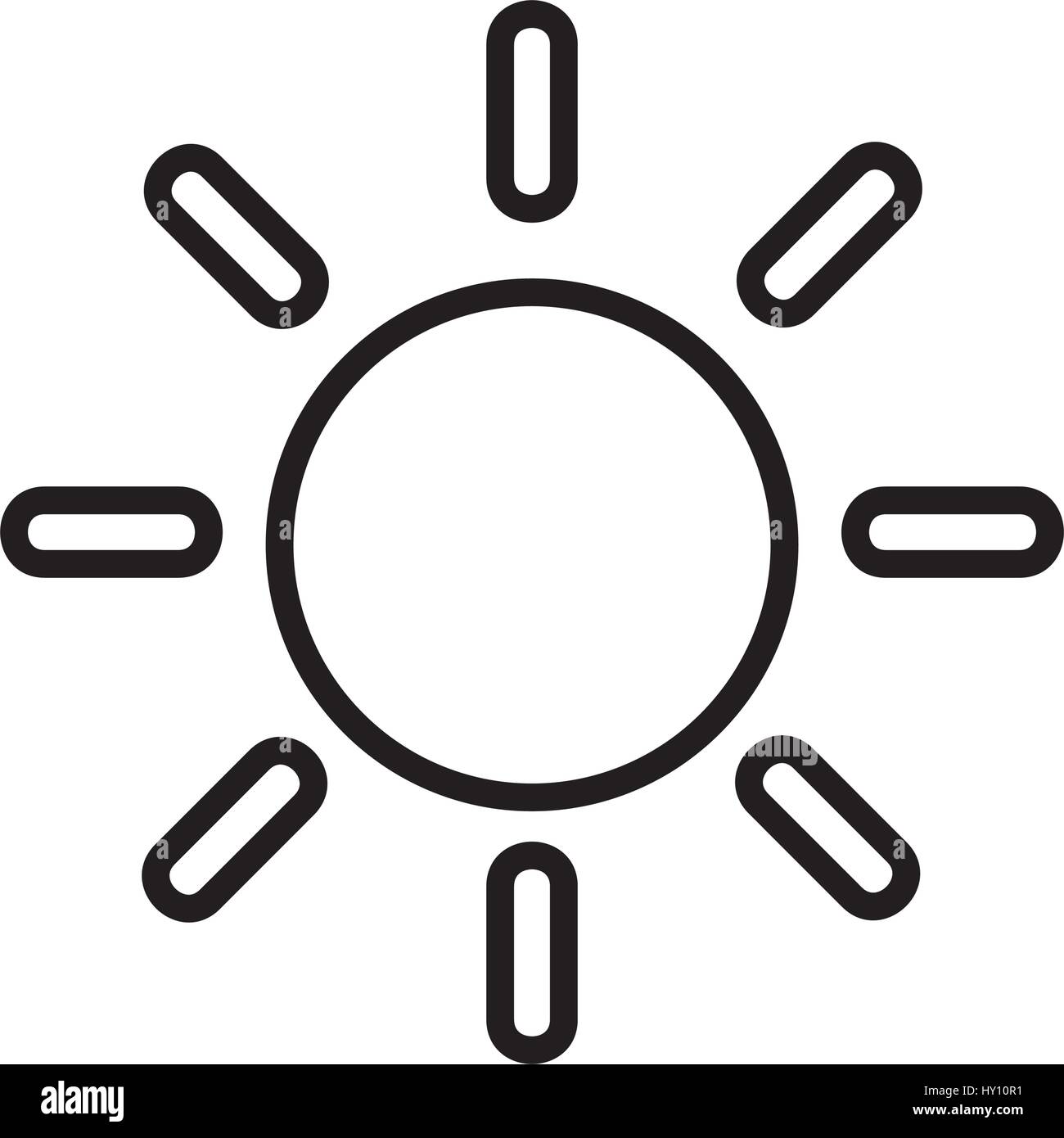 sun day isolated icon Stock Vector Image & Art - Alamy