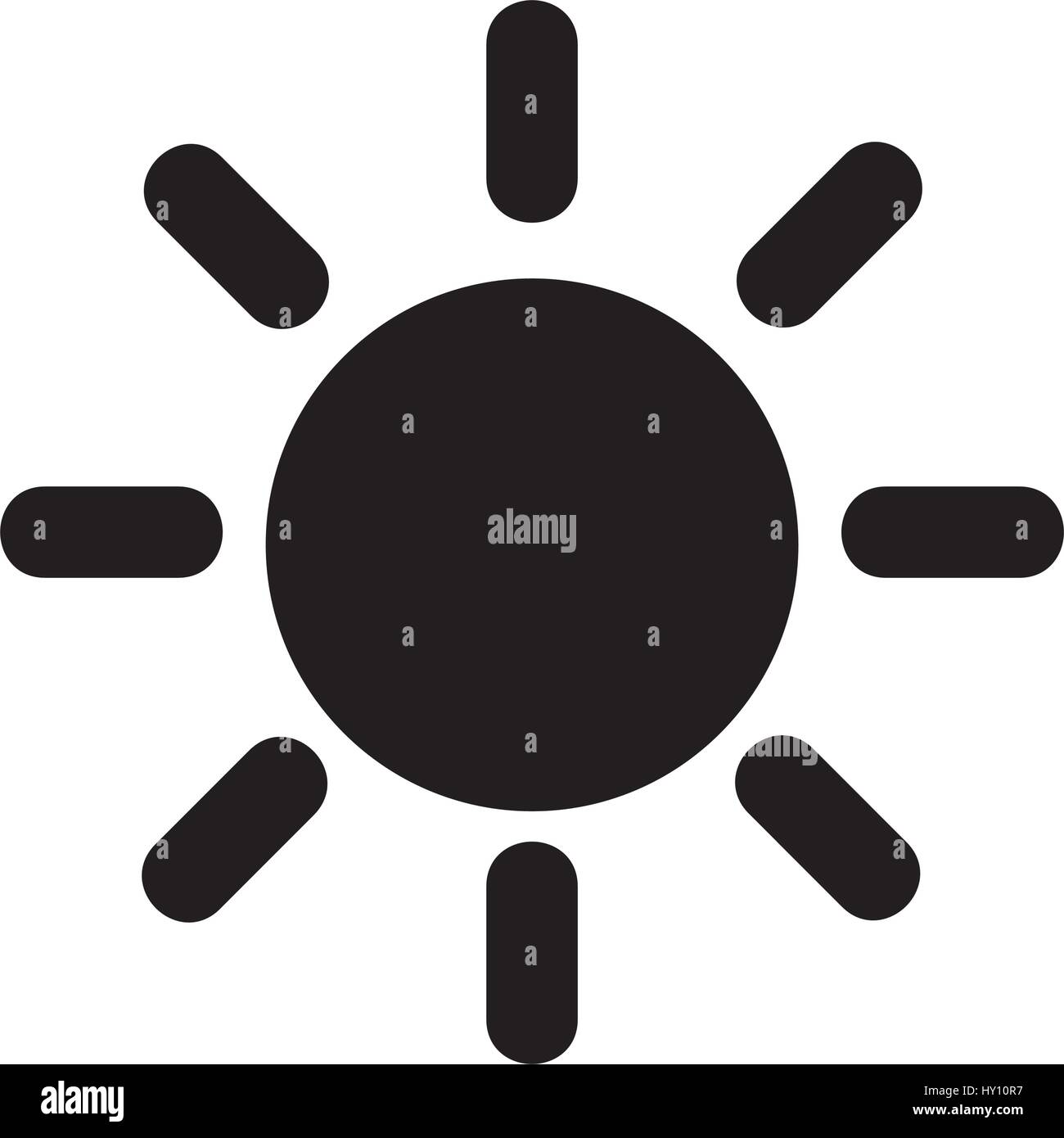 sun day isolated icon Stock Vector Image & Art - Alamy