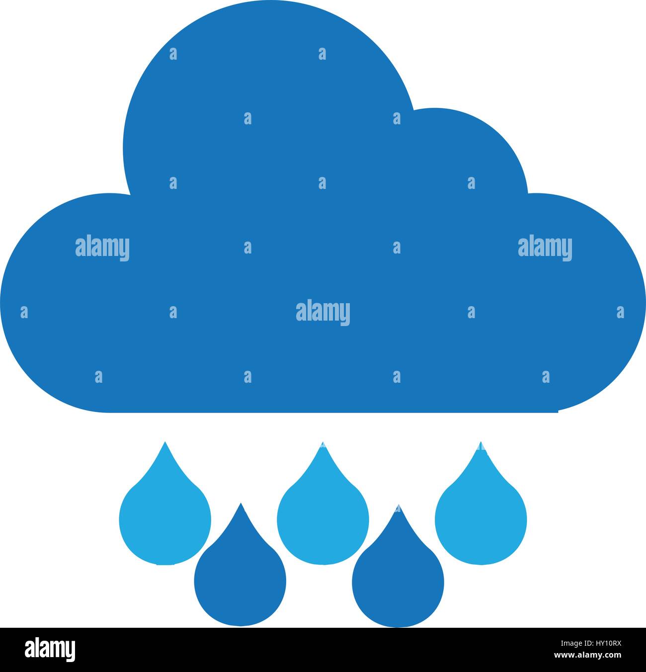 rain weather isolated icon Stock Vector Image & Art - Alamy
