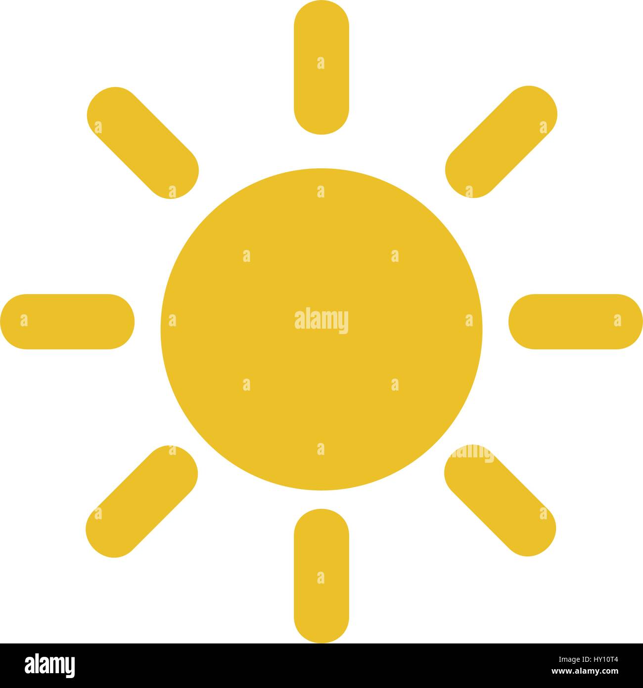 sun day isolated icon Stock Vector Image & Art - Alamy