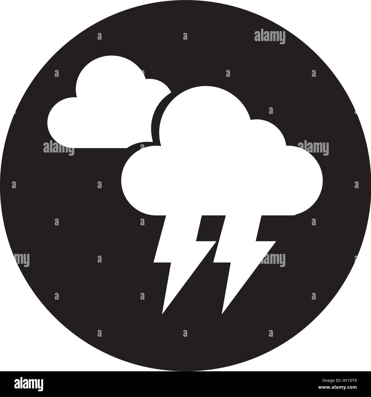 electric storm weather isolated icon Stock Vector Image & Art - Alamy
