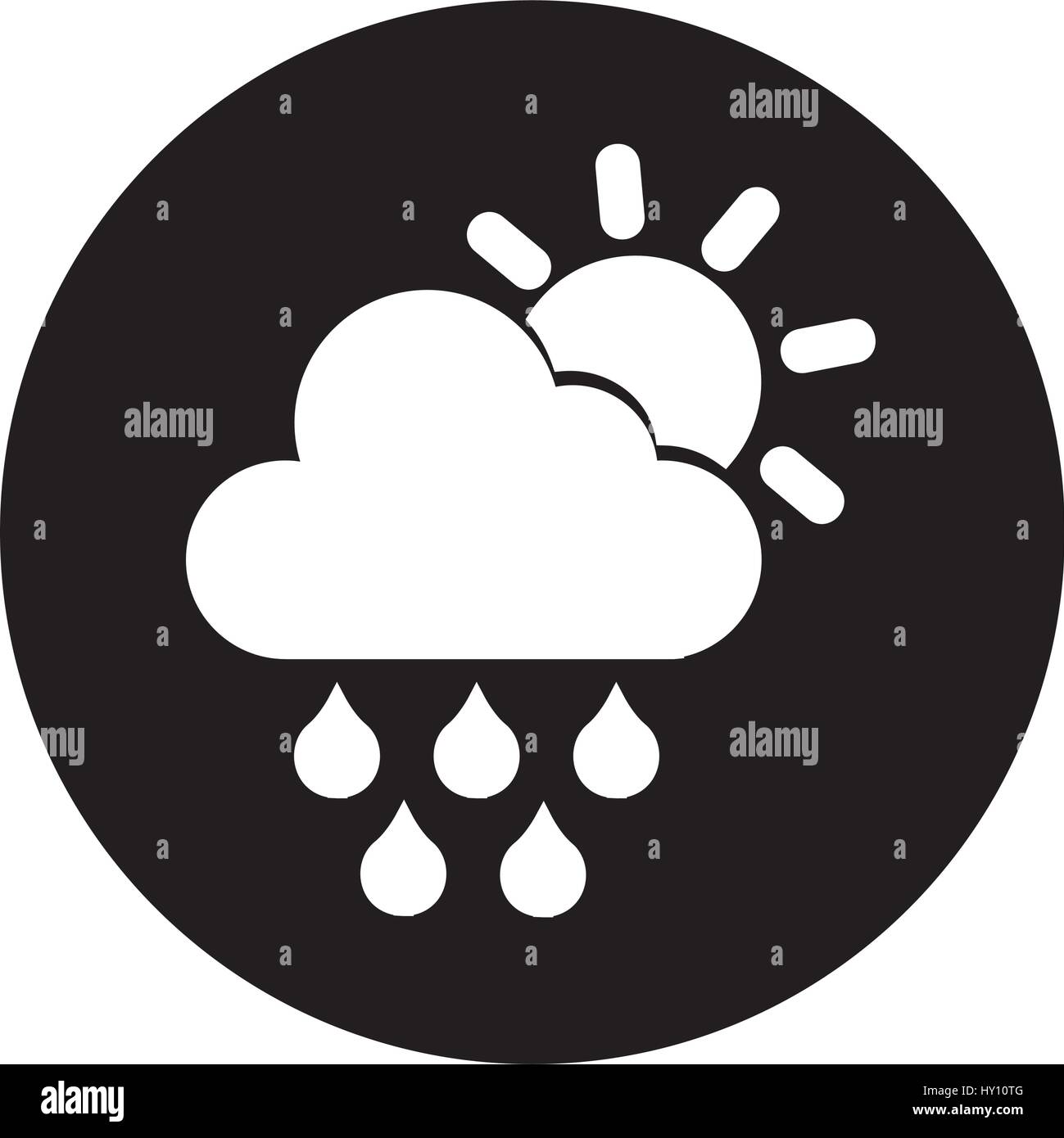 rain weather isolated icon Stock Vector Image & Art - Alamy