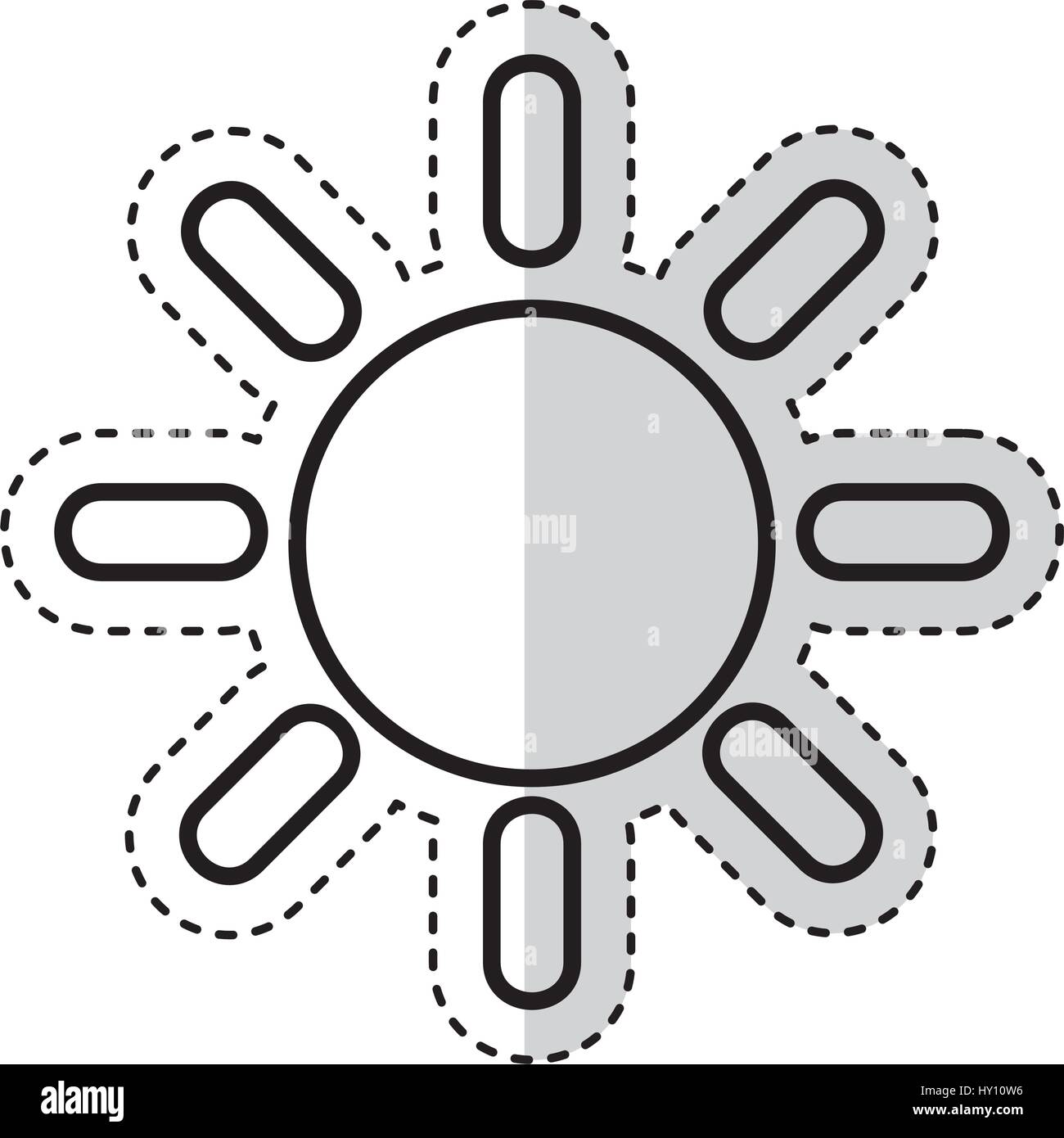 sun day isolated icon Stock Vector Image & Art - Alamy