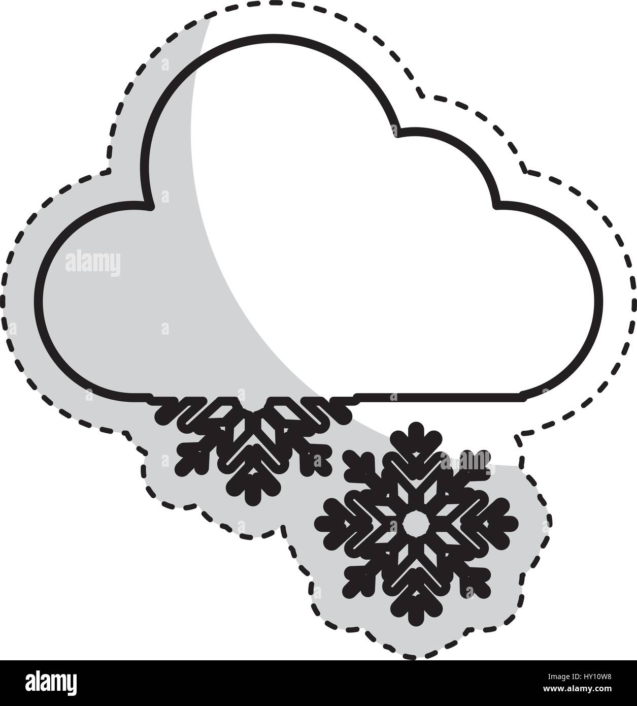 snow storm weather isolated icon Stock Vector Image & Art - Alamy