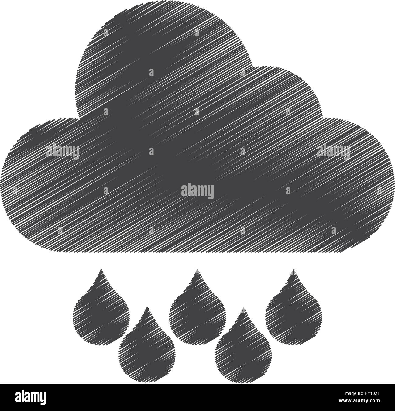 rain weather isolated icon Stock Vector Image & Art - Alamy