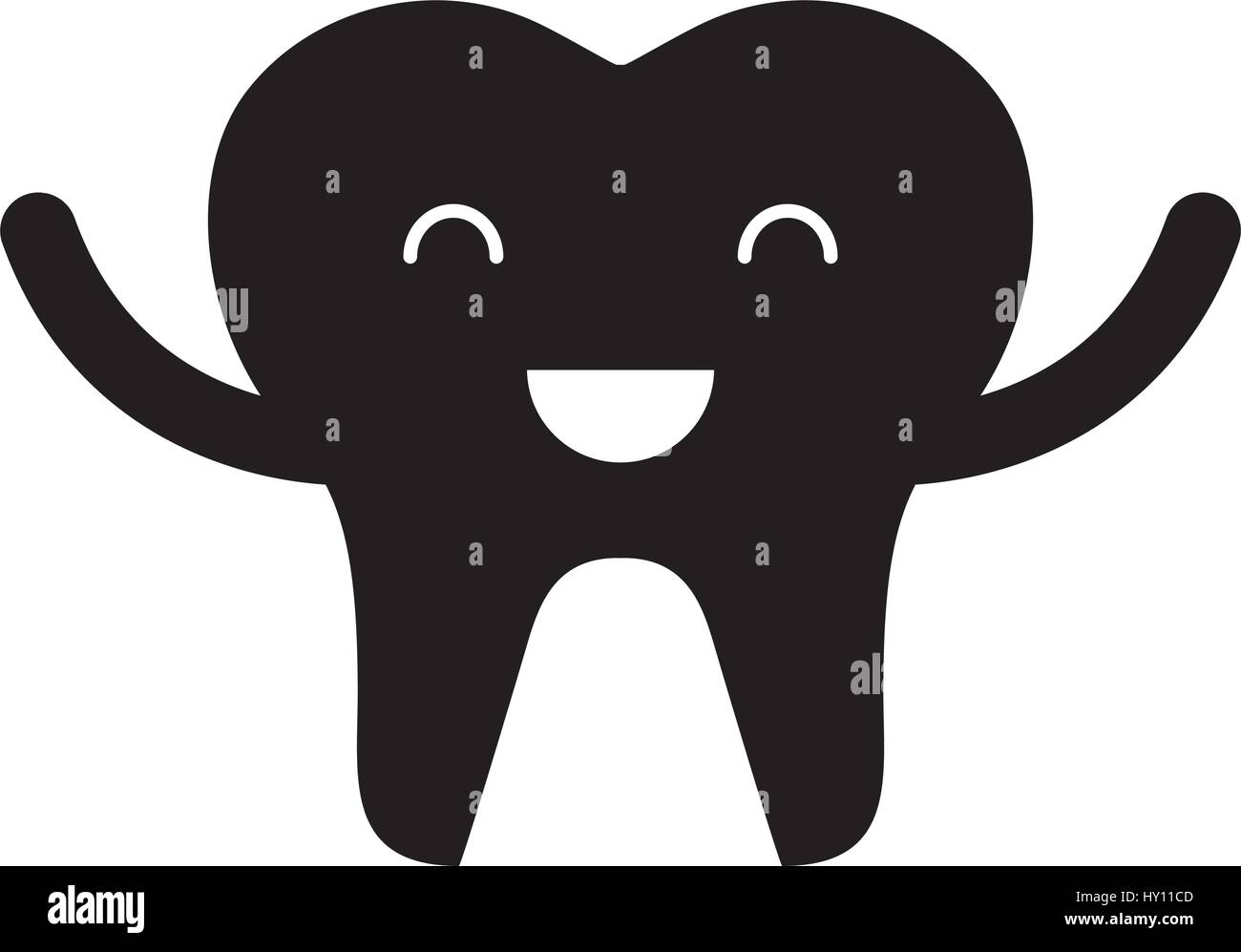 happy healthy tooth character icon Stock Vector Image & Art - Alamy