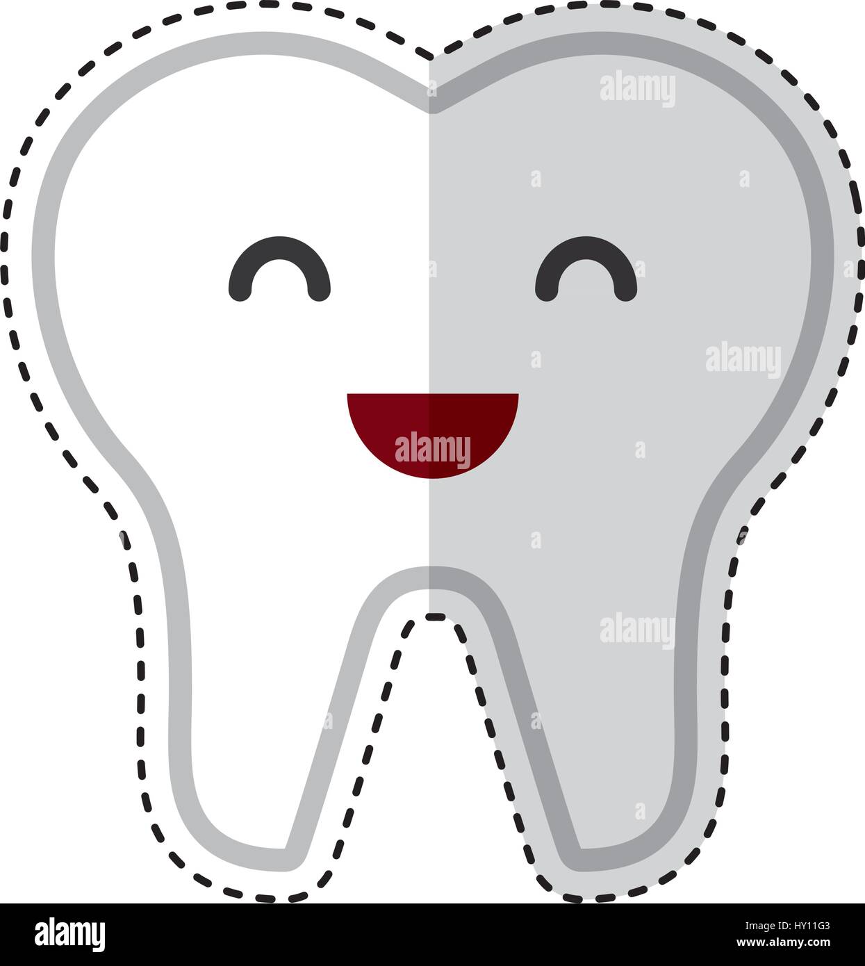 happy healthy tooth character icon Stock Vector Image & Art - Alamy