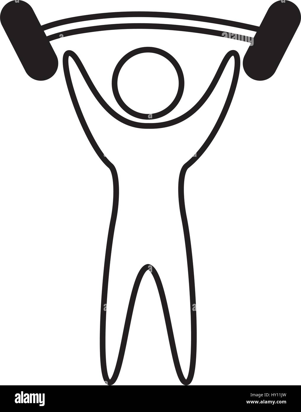 human figure weight lifting Stock Vector Image & Art - Alamy