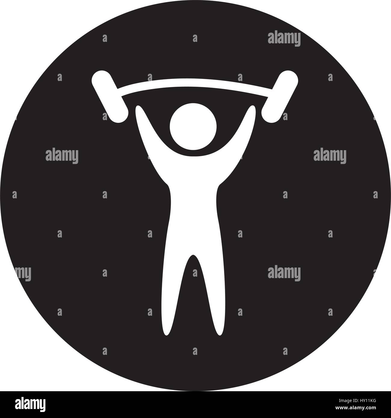 human figure weight lifting Stock Vector Image & Art - Alamy