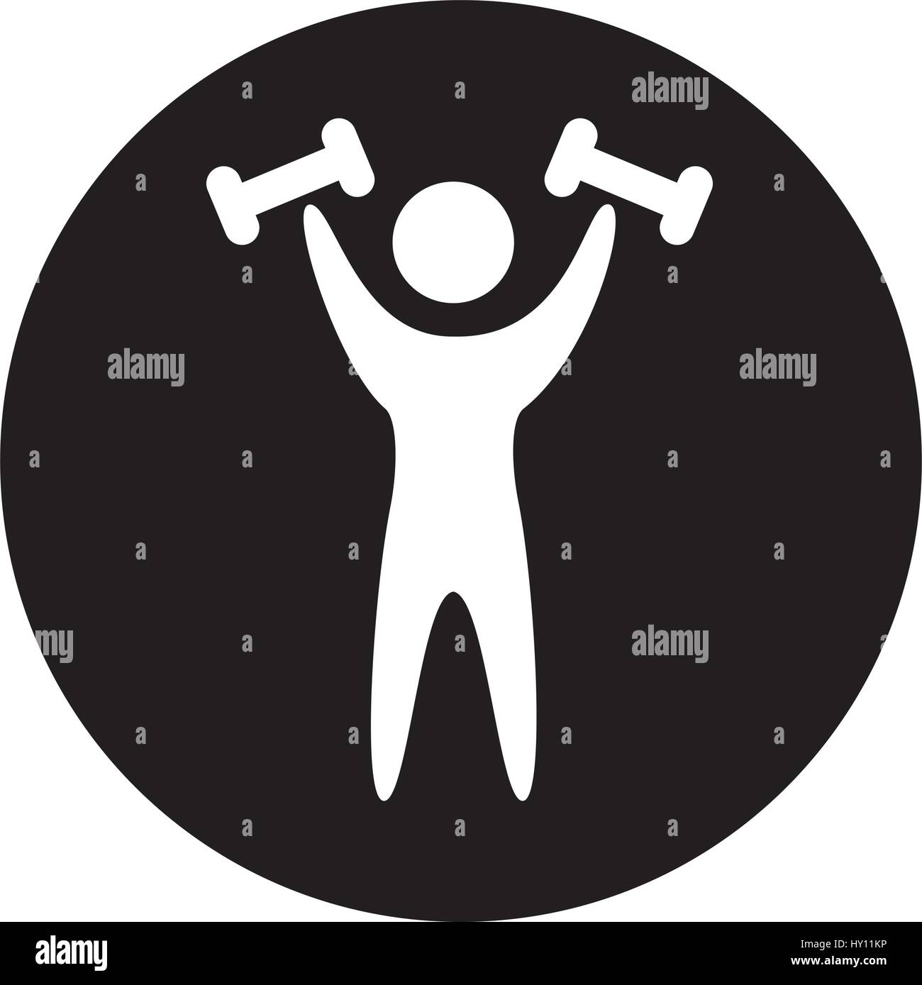 human figure weight lifting Stock Vector Image & Art - Alamy