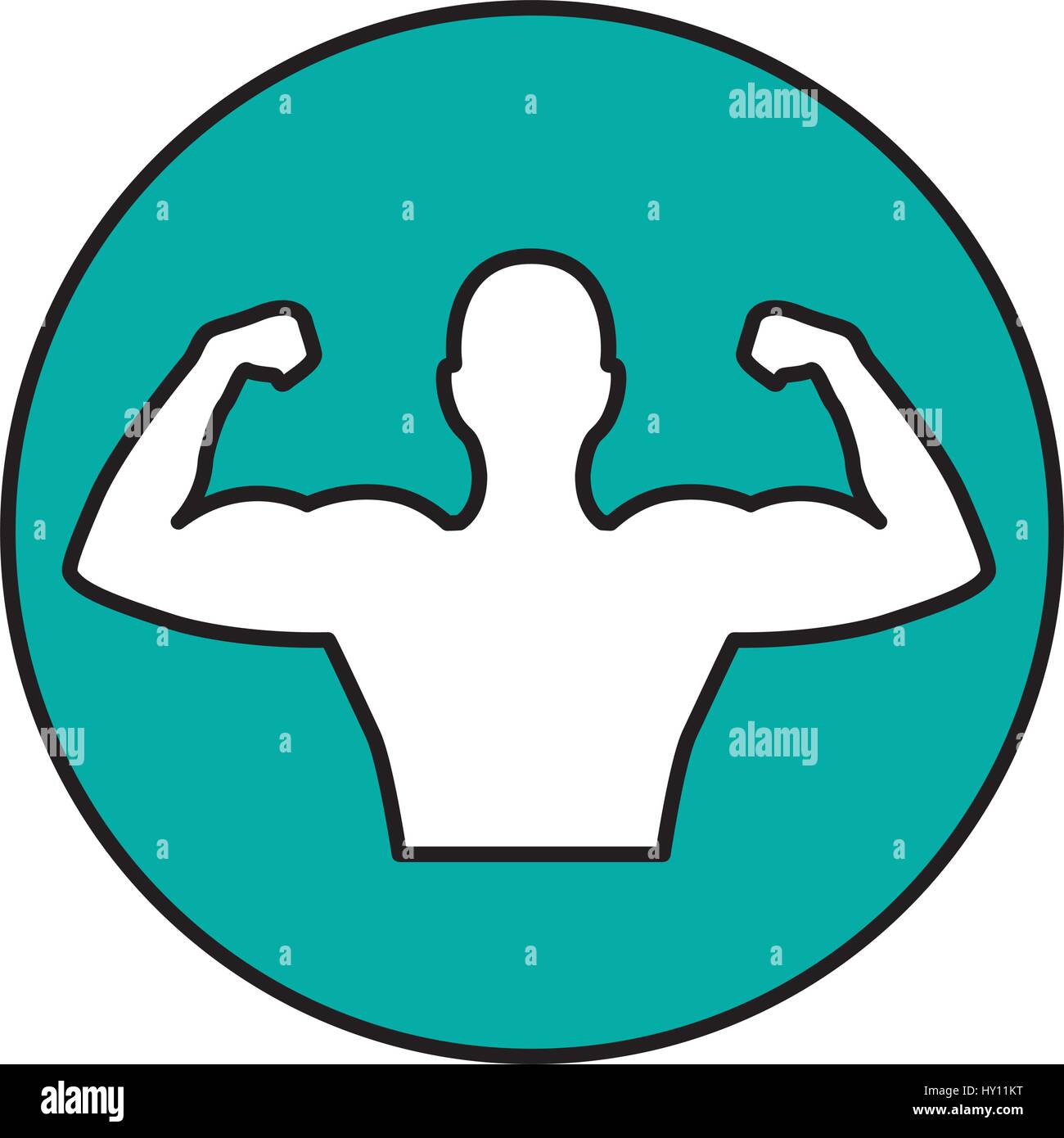 strong man figure icon Stock Vector Image & Art - Alamy