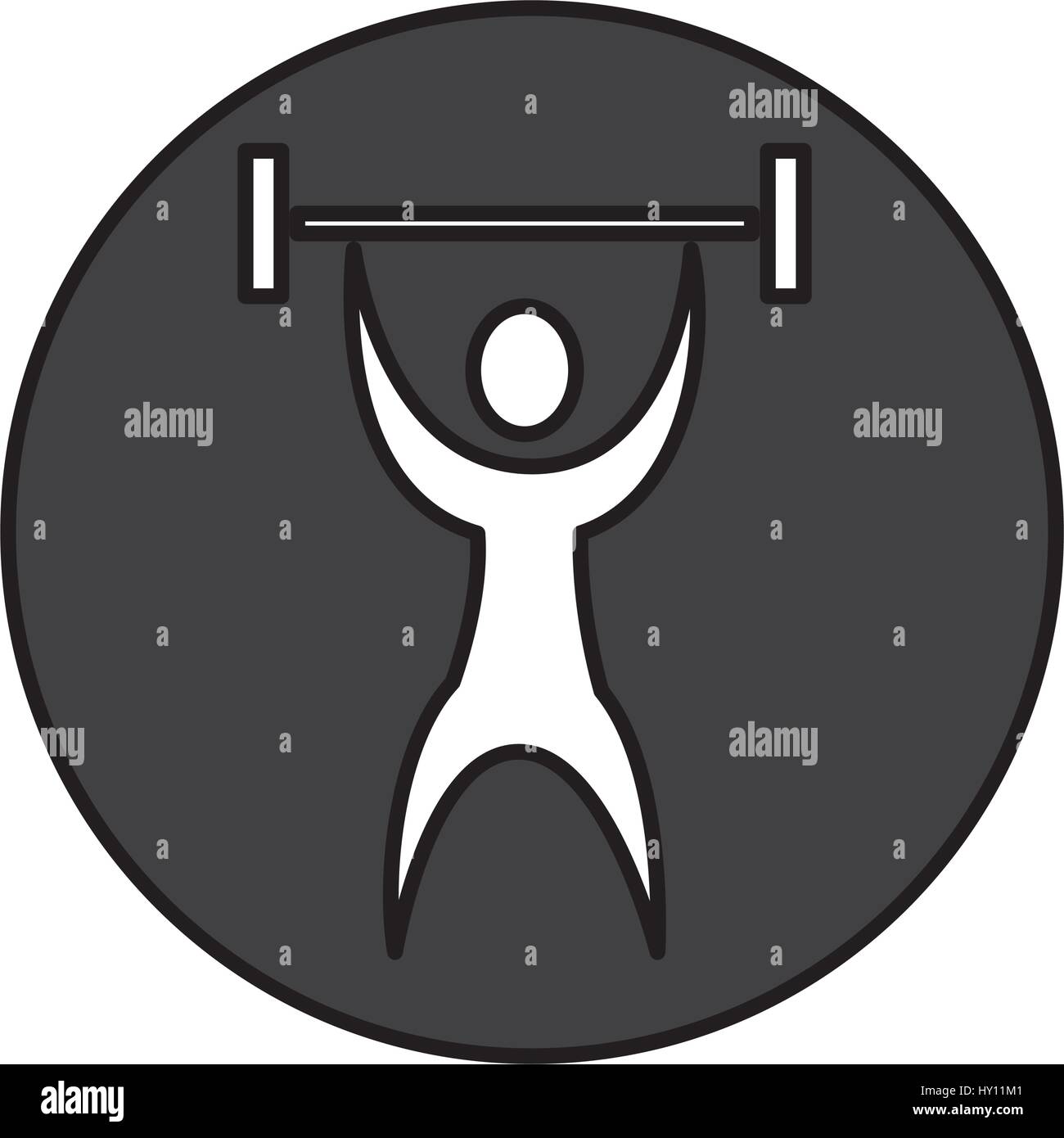 human figure weight lifting Stock Vector Image & Art - Alamy