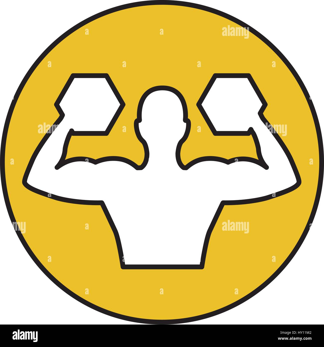 human figure weight lifting Stock Vector Image & Art - Alamy