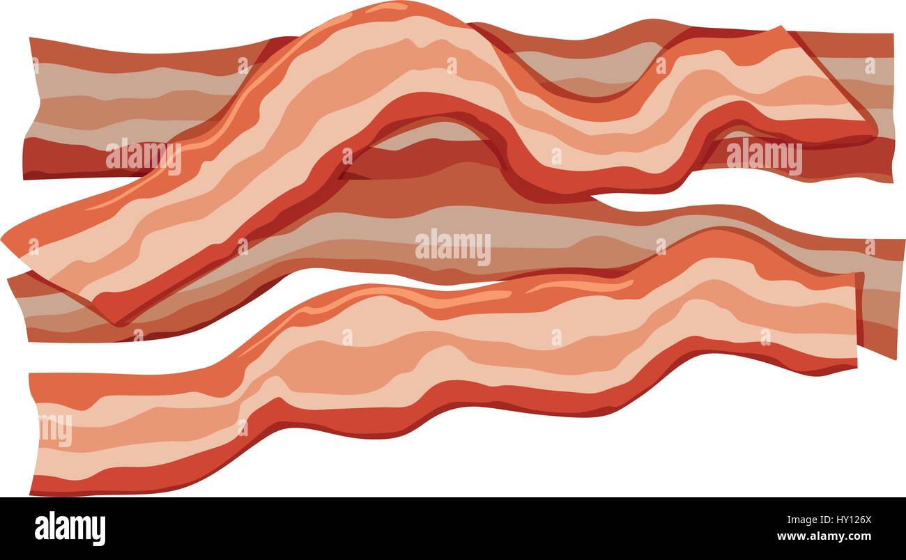 Four slices of bacons illustration Stock Vector Image & Art - Alamy