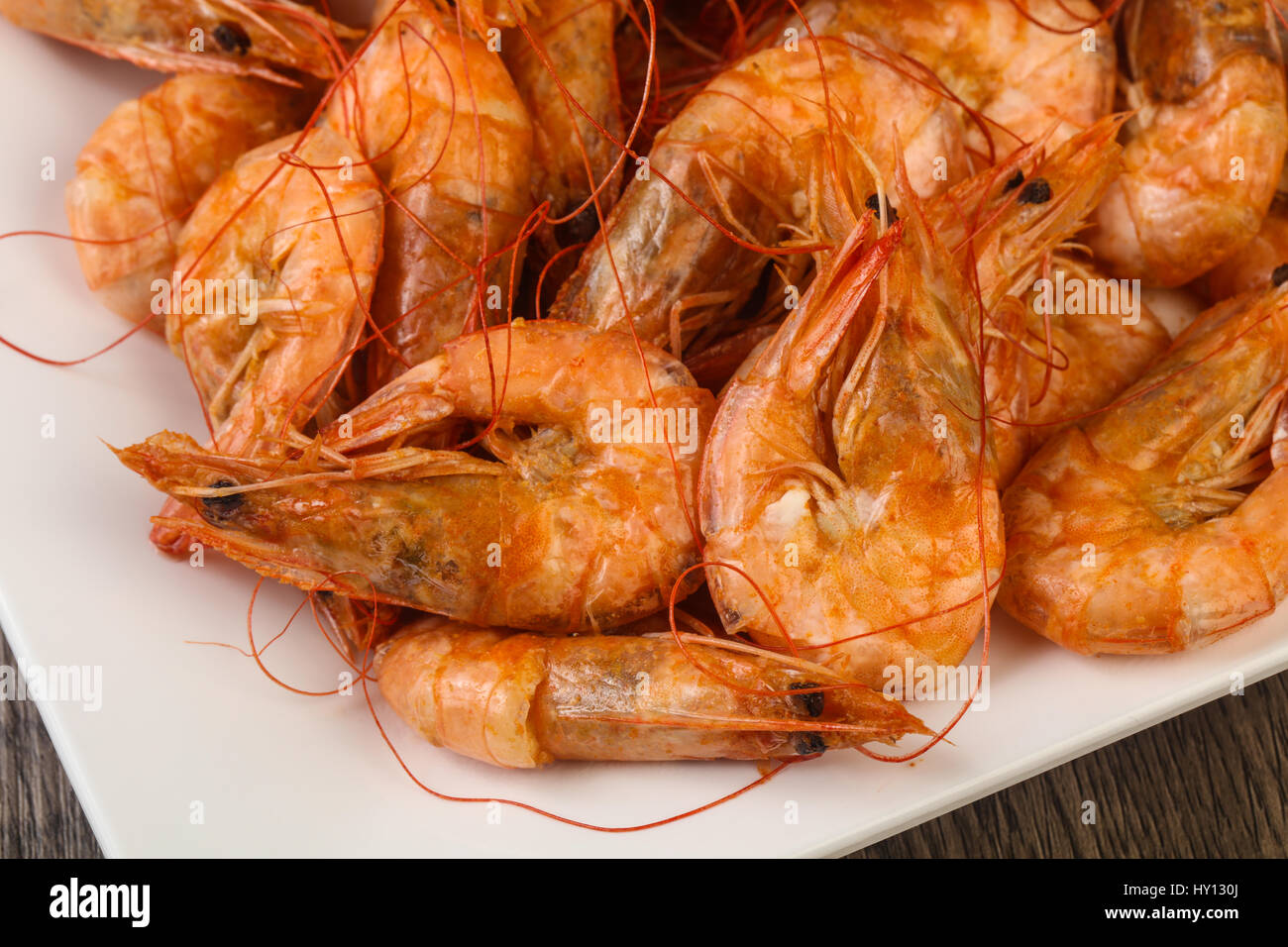Boiled prawns in the bowl - ready for eat Stock Photo - Alamy