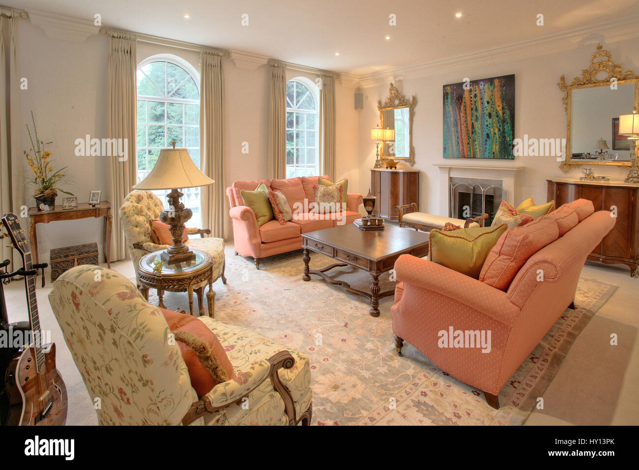 Stunning lounge, comfort with elegance Stock Photo - Alamy