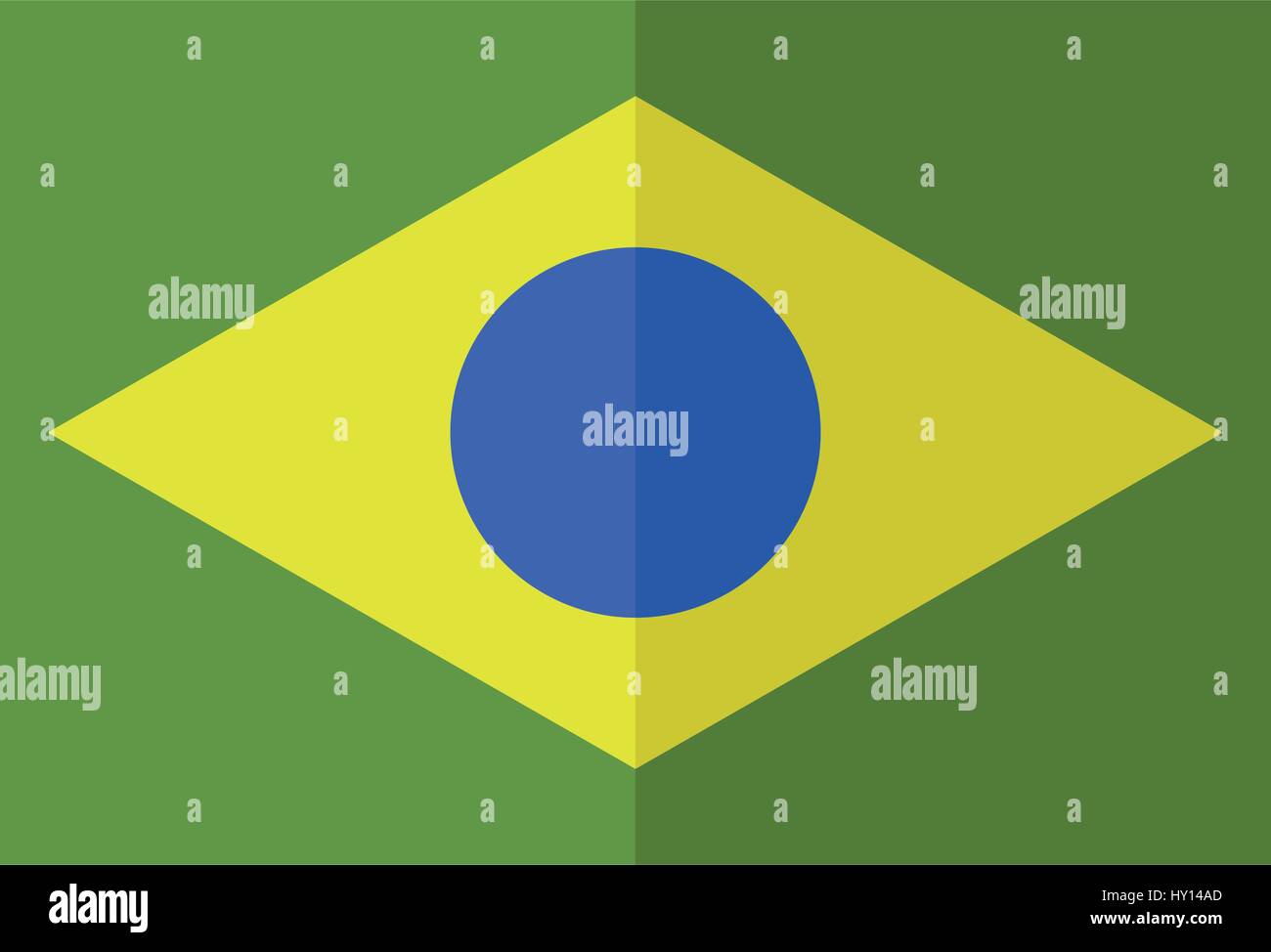 brazil flag icon illustrated on white background in vector Stock Vector ...