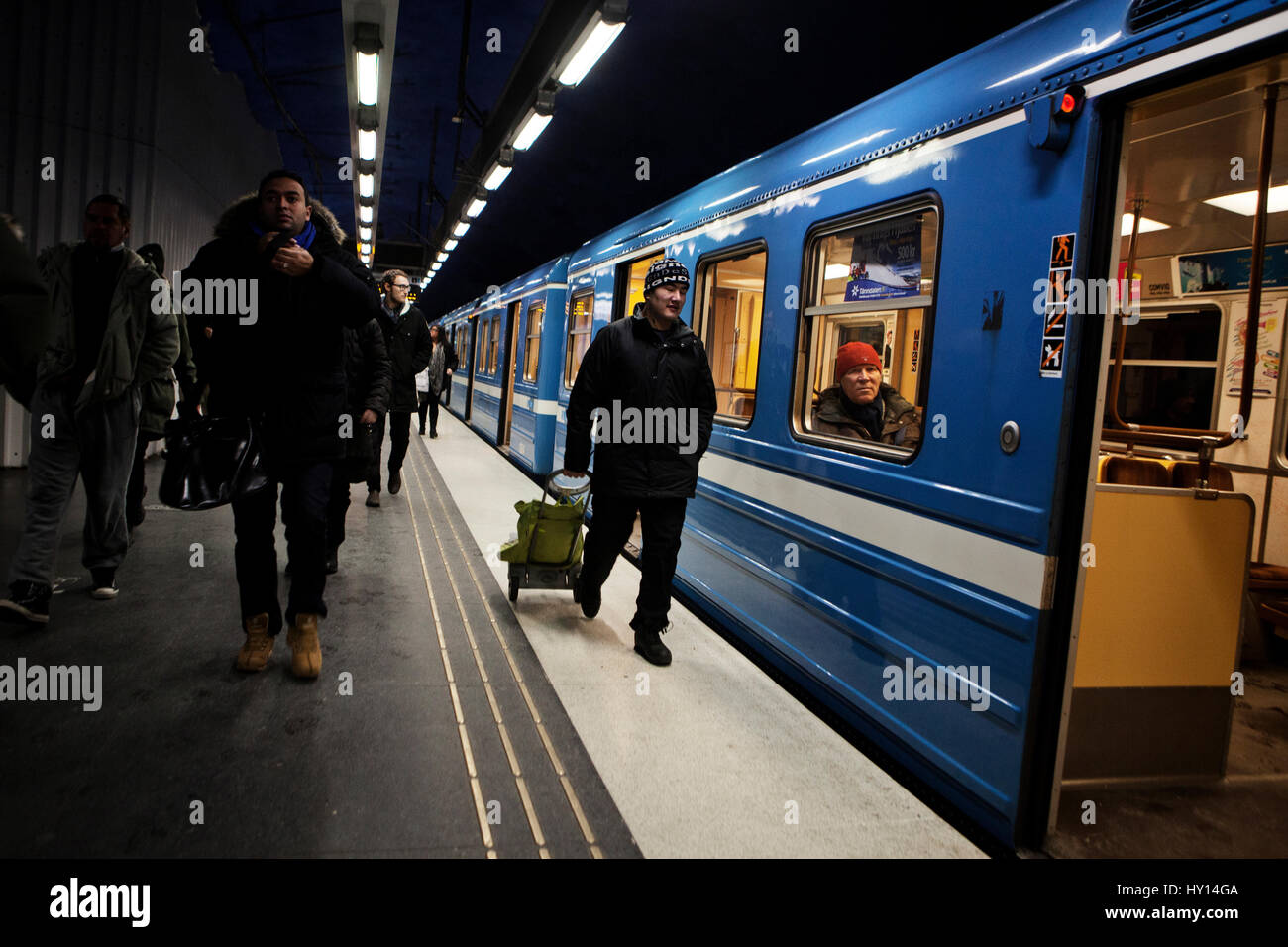 Stockholm metro station hi-res stock photography and images - Alamy