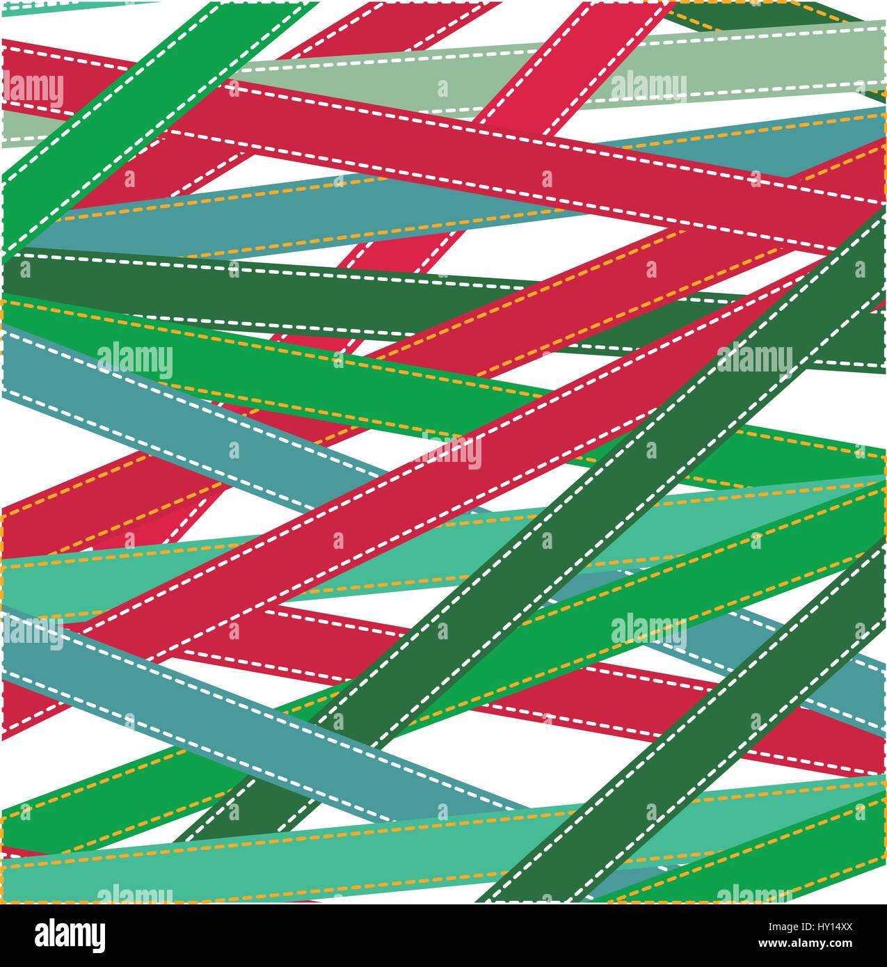 pattern colorful ribbon strips xmas Stock Vector Image & Art - Alamy