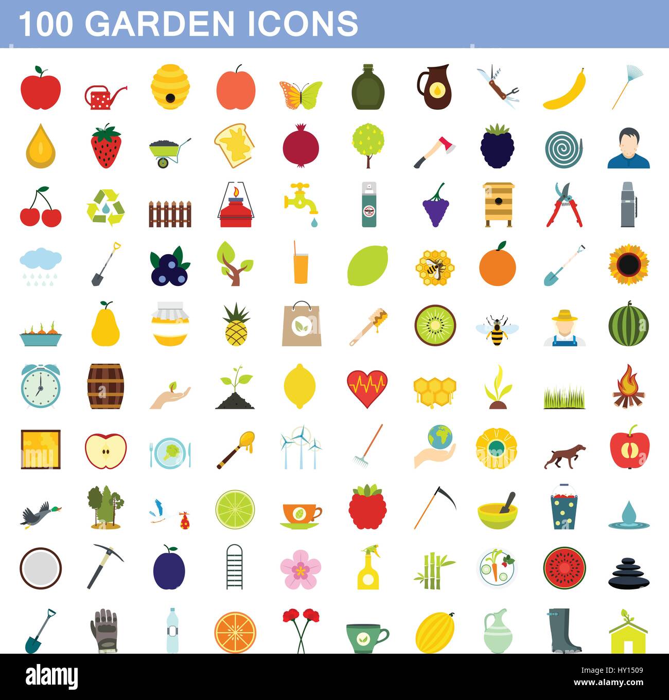 Fruit drop garden Stock Vector Images - Alamy