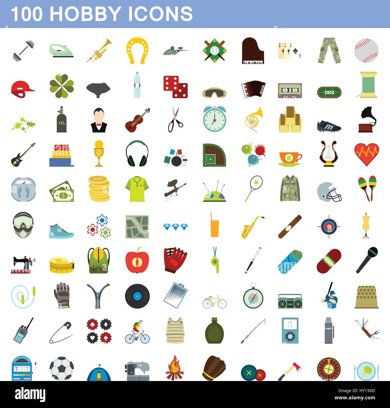 Hobby icons hi-res stock photography and images - Alamy