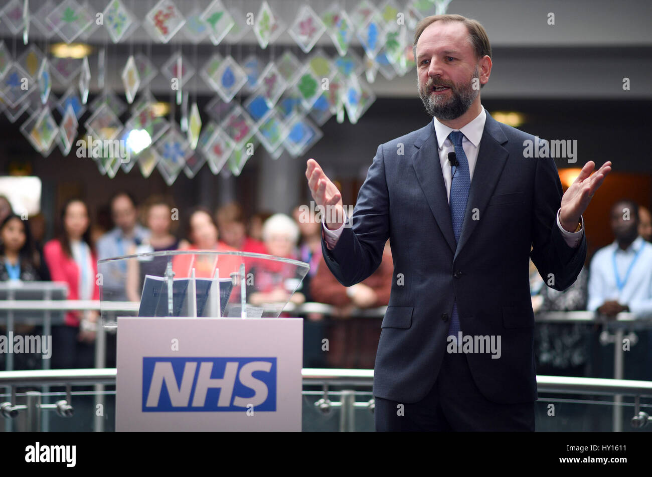 NHS England's chief executive Simon Stevens, during the launch of the ...