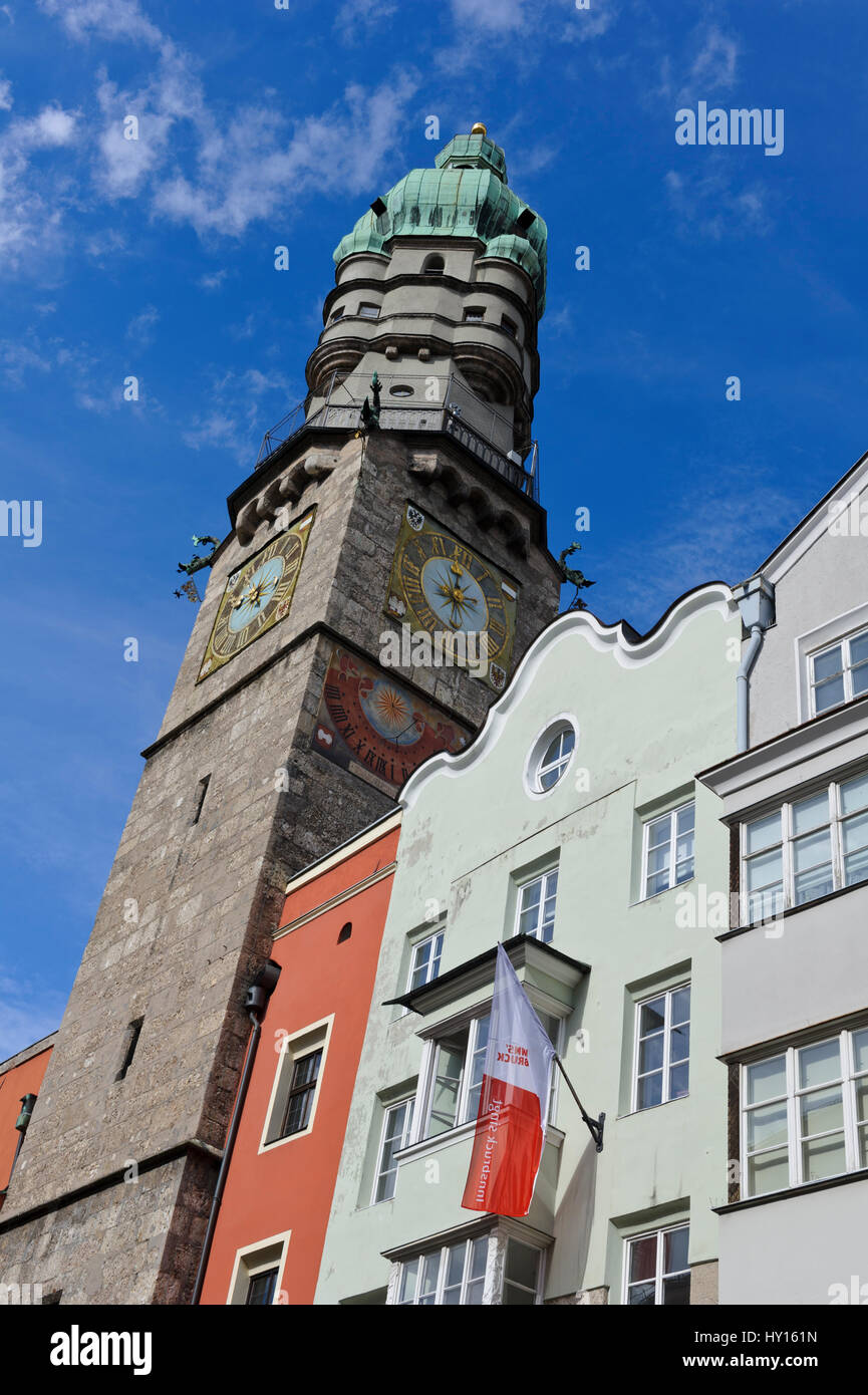 Innsbruck city tower landmark hi-res stock photography and images - Alamy