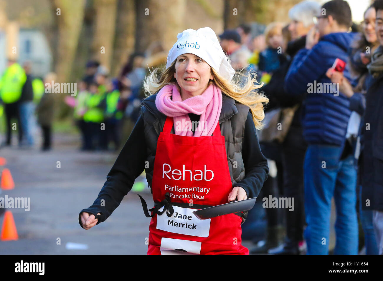 Lords, MPs and members of media teams take part in pancake race ...