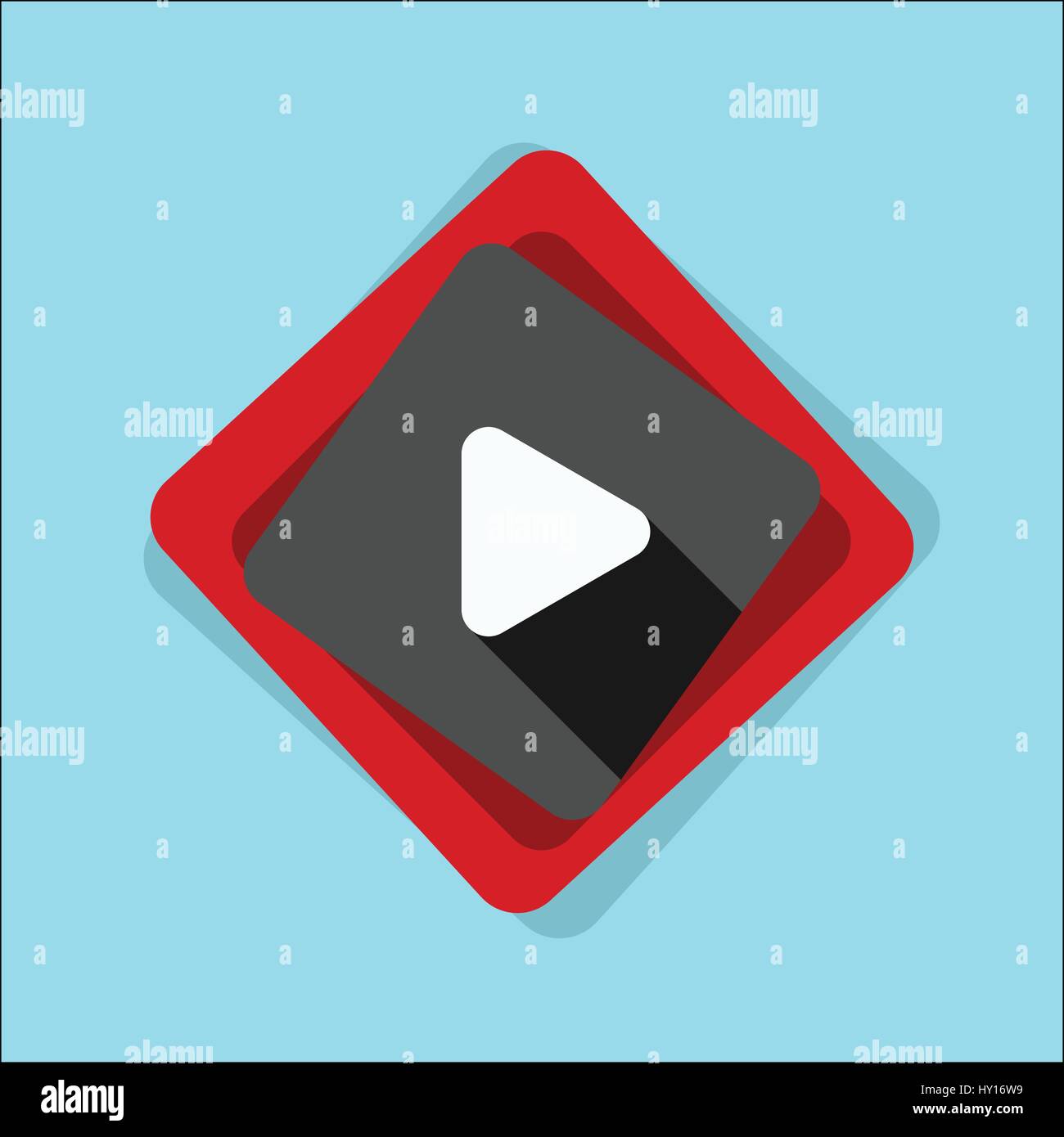 Play Button illustration Stock Vector Image & Art - Alamy