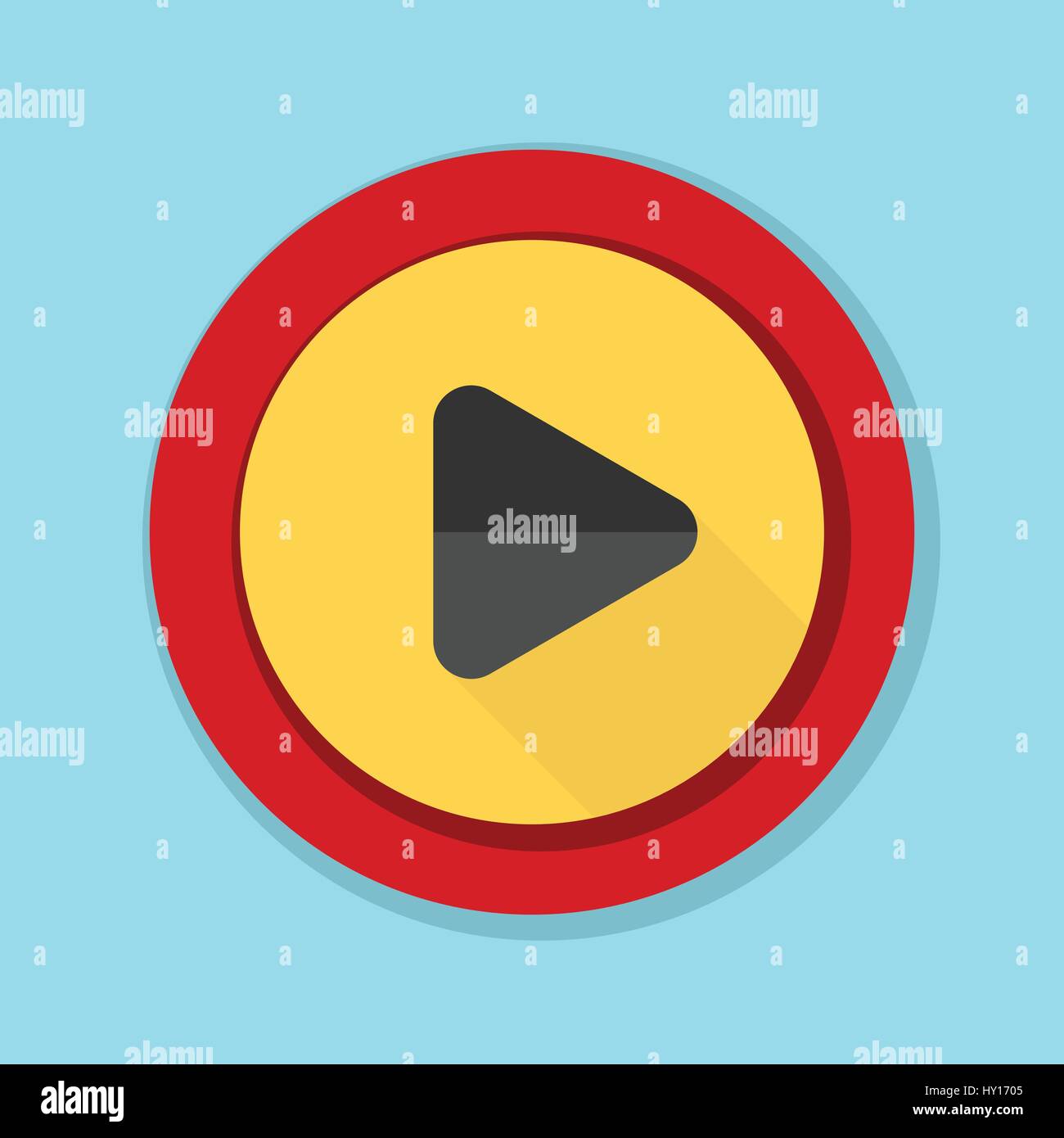 Play Button illustration Stock Vector Image & Art - Alamy